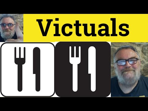 😎 Victuals Meaning - Victual Pronunciation - Vittles Examples How to Say Victuals Victualling Vittle
