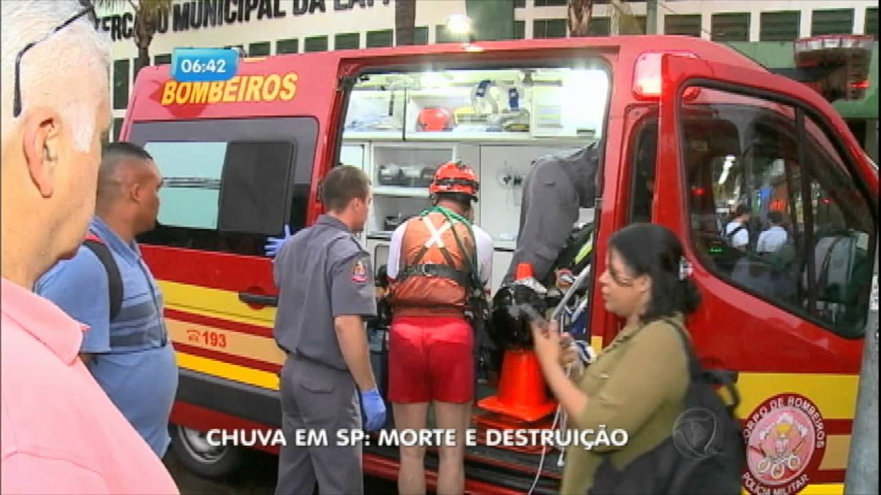 Homem morre eletrocutado durante temporal em São Paulo