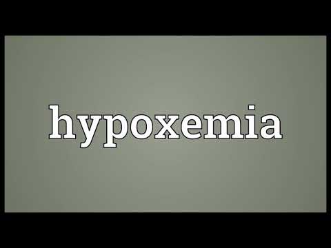 Hypoxemia Meaning