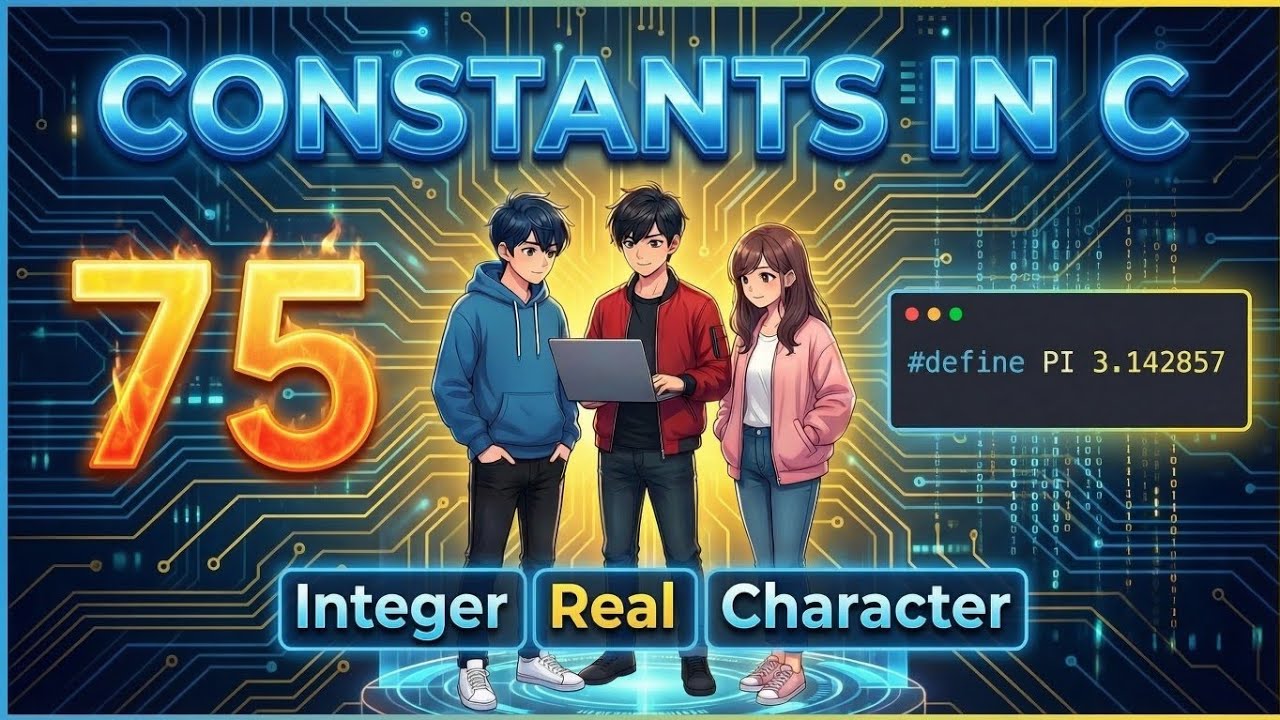 Constants in C Programming Explained | Numeric, Integer & Character Constants | Easy Story Method