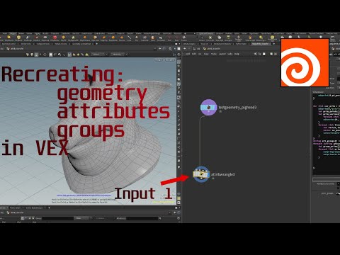 Recreating geometry, attributes, groups in VEX Houdini tutorial