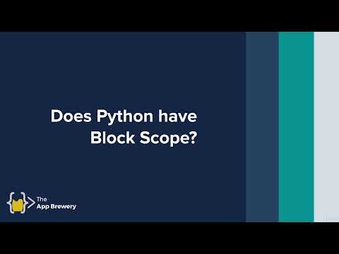 Does Python Have Block Scope | 100 Days of Code: The Complete Python Pro Bootcamp for 2022