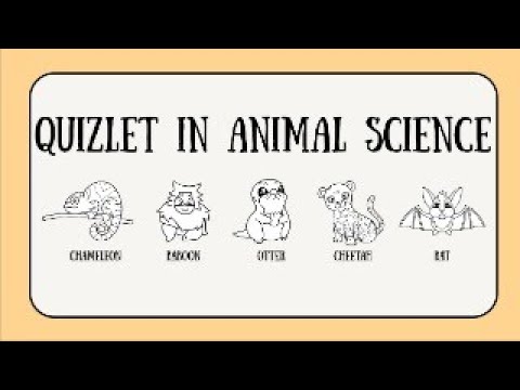 QUIZLET IN ANIMAL SCIENCE