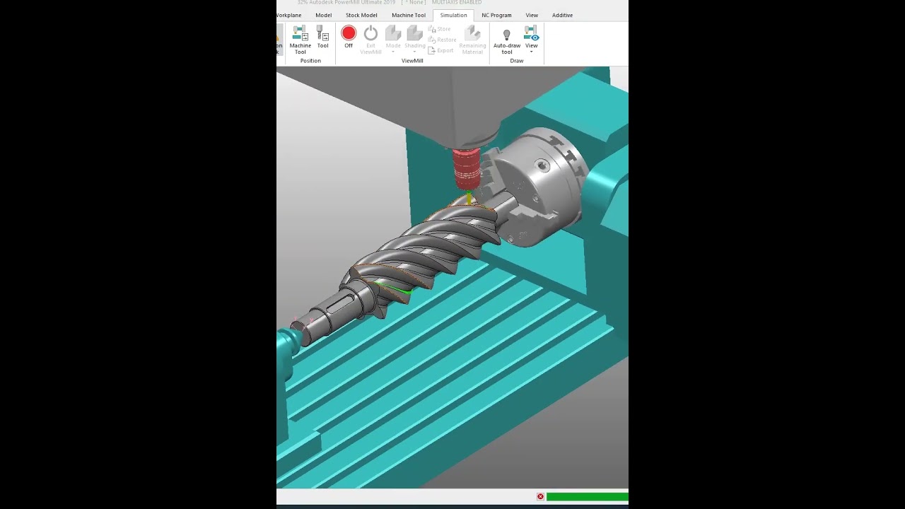PowerMill 4-Axis (Part-6) #powermill #5axismachining #cncprogramming #4axismachining #cnctraining
