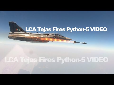 live video LCA Tejas Fires Python-5 - LCA Tejas Gets Python-5 Air-to-Air Missile