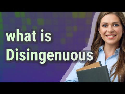 Disingenuous | meaning of Disingenuous