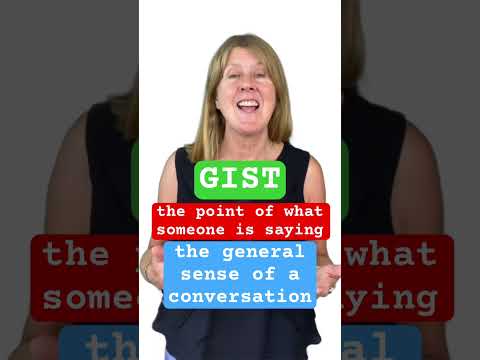 GIST- Advanced Everyday English #english #stopsayingvery #englishvocabulary