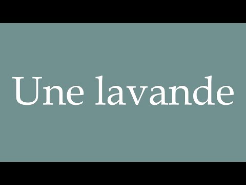 How to Pronounce ''Une lavande'' (A lavender) Correctly in French