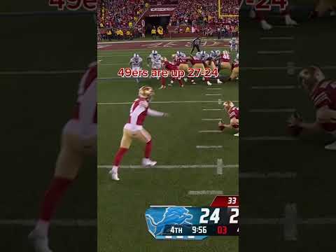 One of the best comebacks in nfl playoff history #fyp #nfl #playoffs #edit #49ers #lions