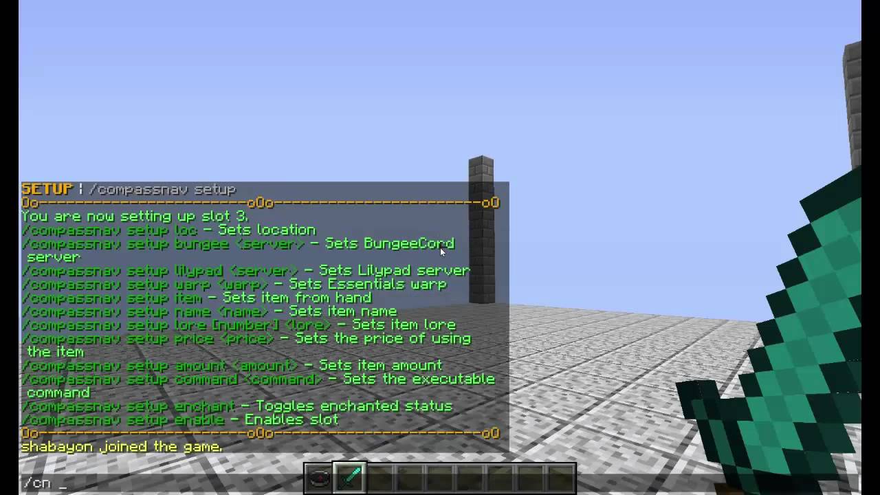Minecraft: Compass Navigation Plugin Tutorial - Bukkit
