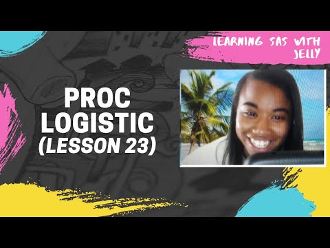 Logistic Regression using PROC LOGISTIC:  SAS for Beginners (Lesson 23)