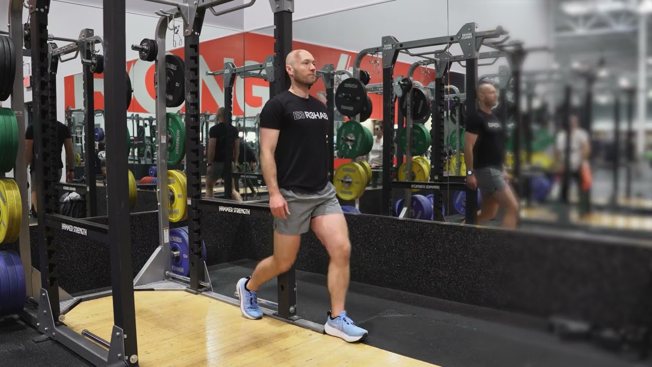 Constrained Split Squat Drop Catch