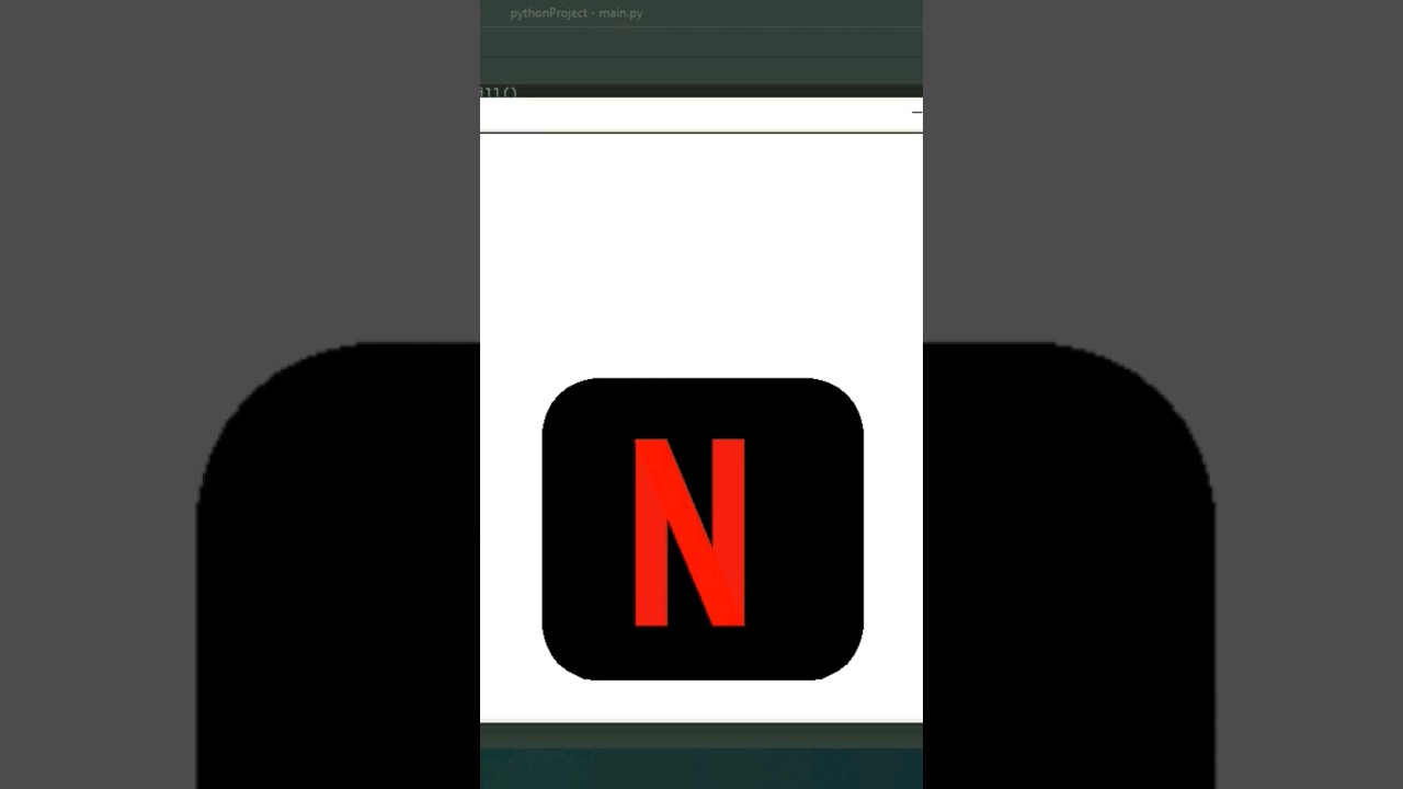 Draw Netflix Logo 😍 Using Python Turtle | #shorts #shortvideo #short #python #pythonturtle