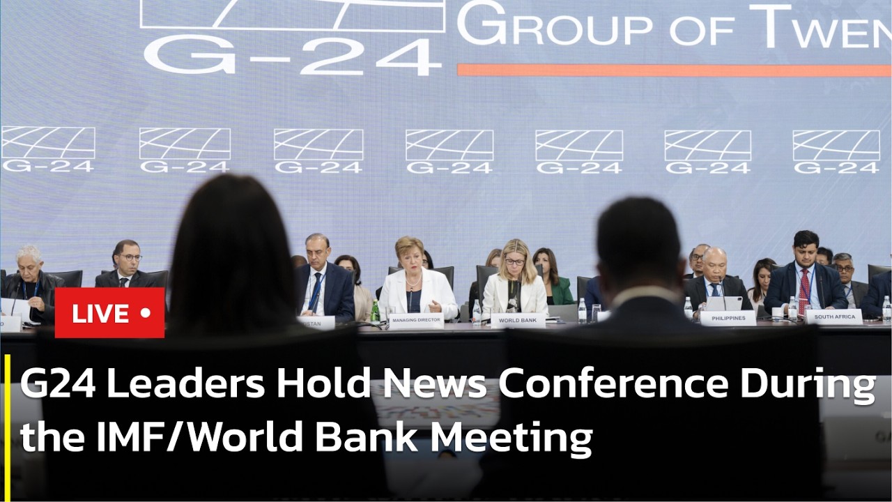 🔴 LIVE: G24 Leaders Hold News Conference During the IMF/World Bank Meeting | AC13