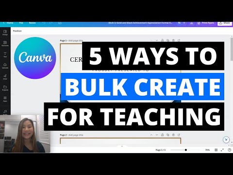 Canva Bulk Create Tutorial For Teachers
