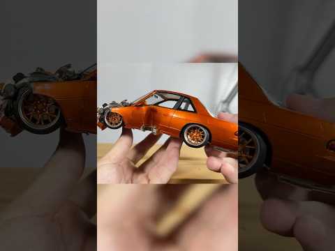 I Made a NISSAN from Plasticine and Then I CRASHED It #shorts
