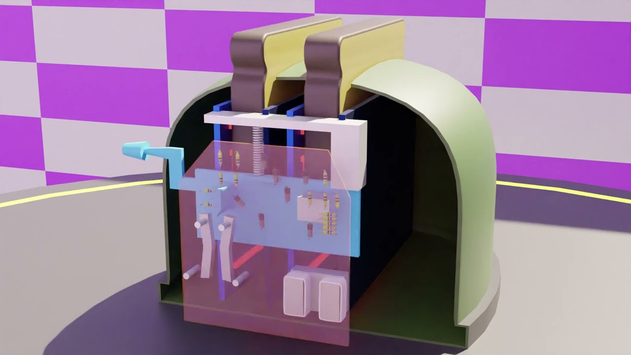 How a toaster works animated video