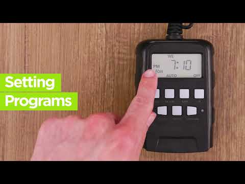 7 Day Heavy Duty Digital Programmable Outdoor Timer Dual Outlet BN-LINK