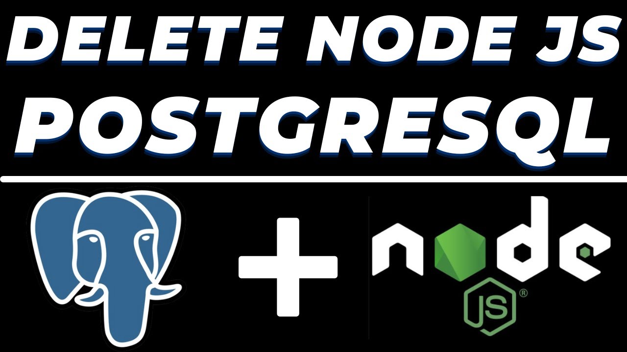 Delete Data in PostgreSQL database using Node JS and Postman Tutorial | REST API