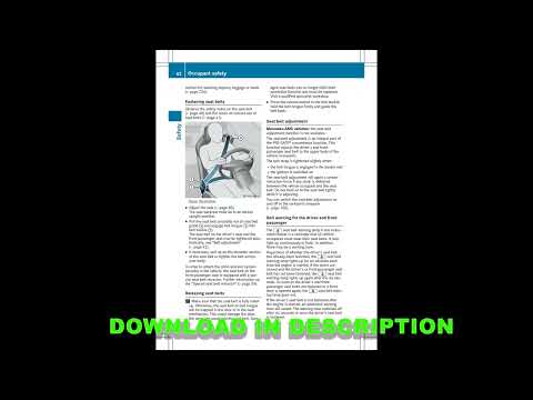 User-Friendly Mercedes Class SLK 1996 2020 Owner’s Manual PDF Maintenance Tips and Repairs English