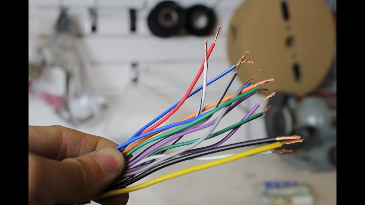 Wiring harness colours explained for a stereo (The 12Volters)