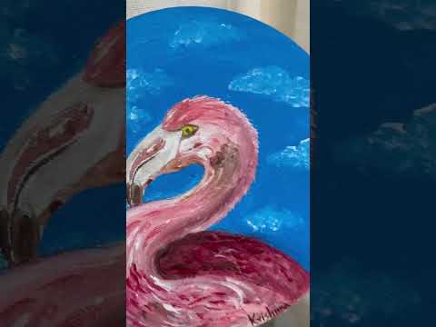 #flamingo #flamingoart #canvaspainting #artforacause #climatechange #globalwarming