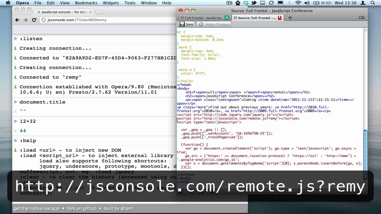 Remote debugging JavaScript on any device