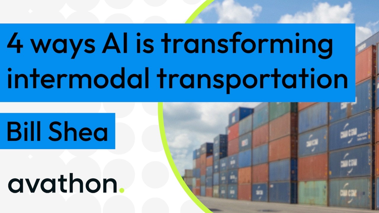 4 ways AI is transforming intermodal transportation