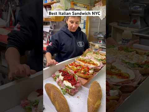 Trying the best Italian sandwiches in NYC ๐G&R Deli, Bronx #italianfood #sandwich #nyc #nycfood
