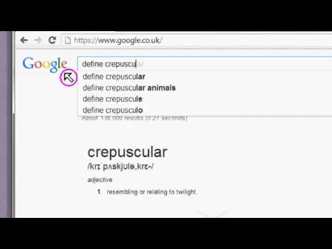 Use Google To Get a Word Definition