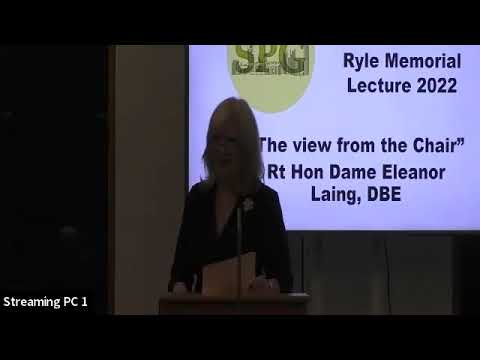 Michael Ryle Memorial Lecture 2022 – Study of Parliament Group