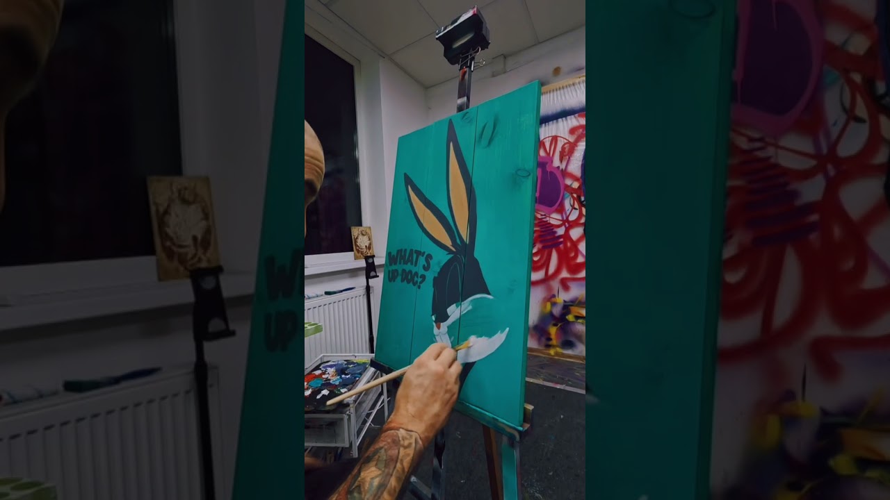 #whatsupdoc #whatsup #bugsbunny #looneytunes #rabbit #artist #art #interiordecor #interiordesign