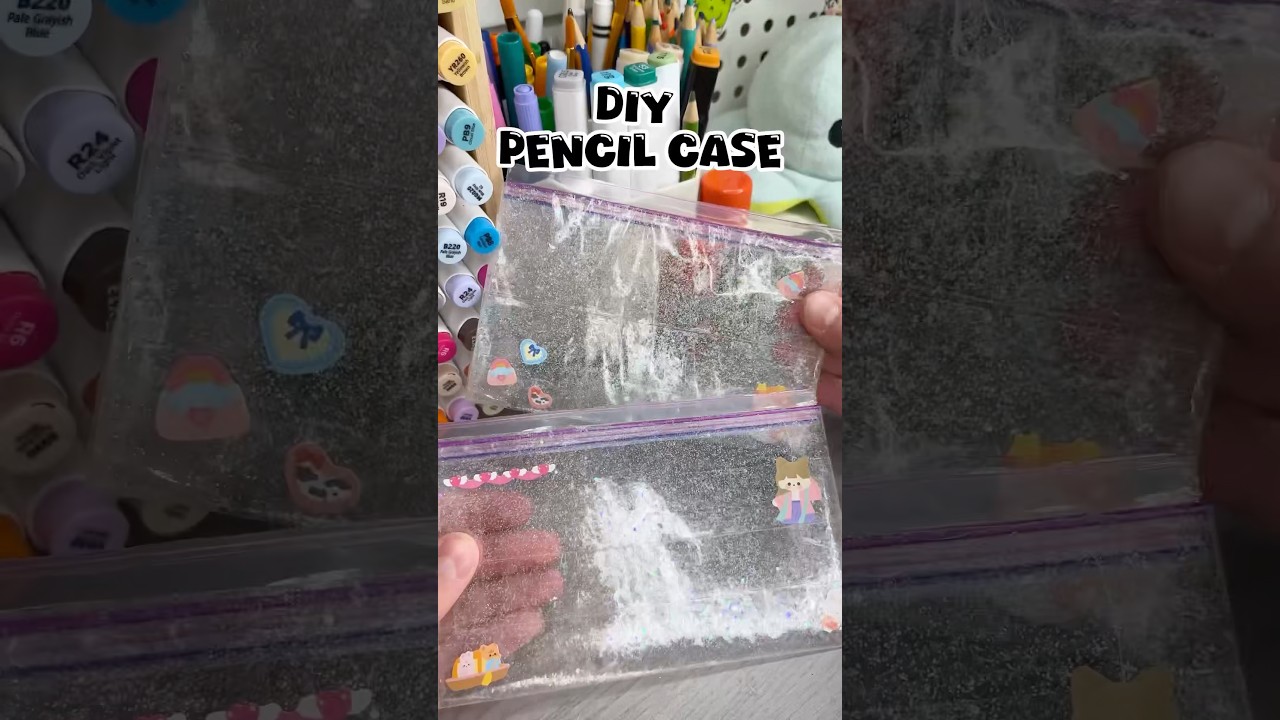 ✨Cute DIY pencil case!? #papercraft #cutecrafts #crafts #craft #cute ￼￼