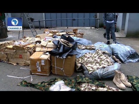 Customs Intercepts Truck Load Of Military Uniforms In Imo