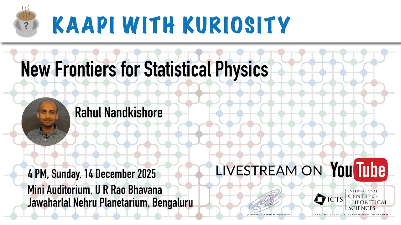 New Frontiers for Statistical Physics by Rahul Nandkishore
