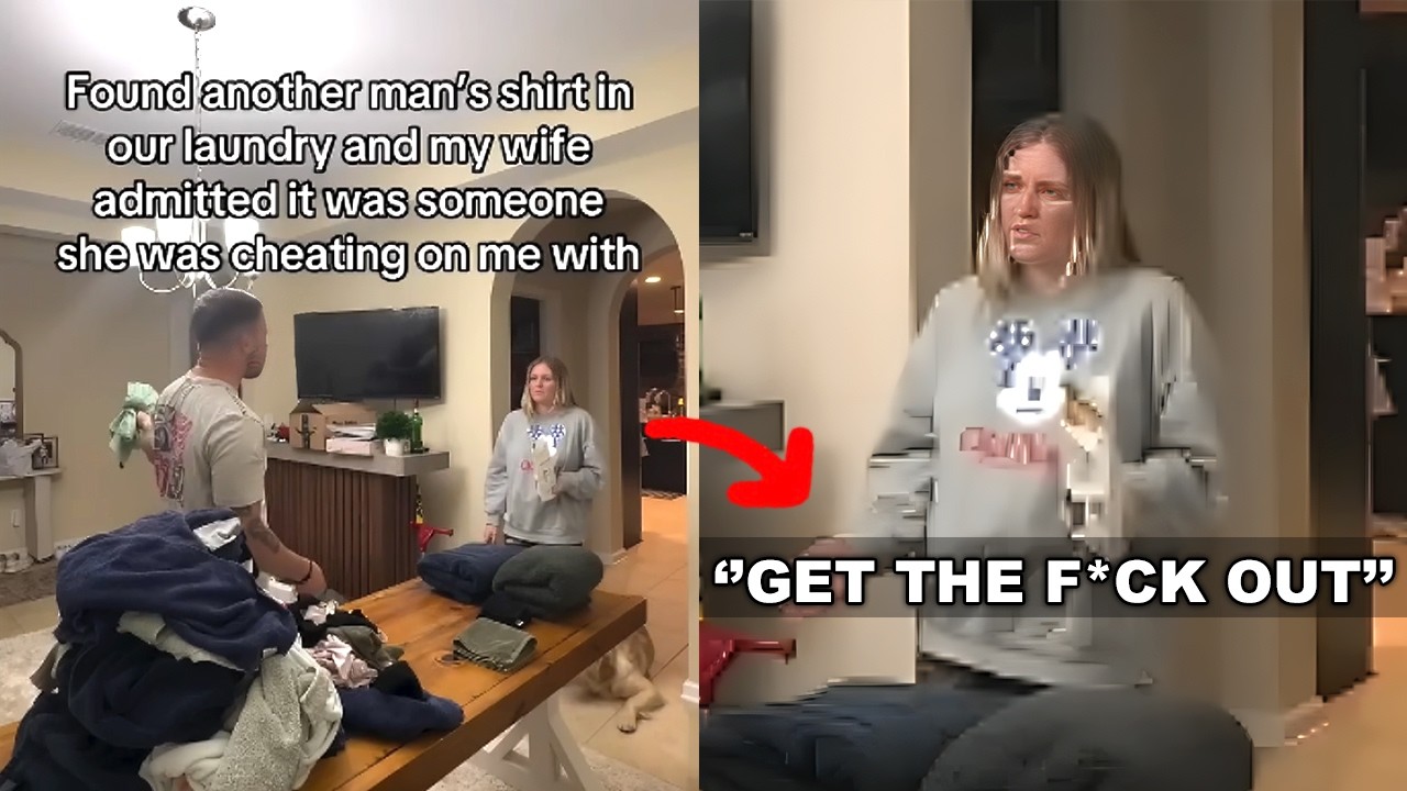 Husband KICKS OUT his wife after she CHEATED on him with another guy