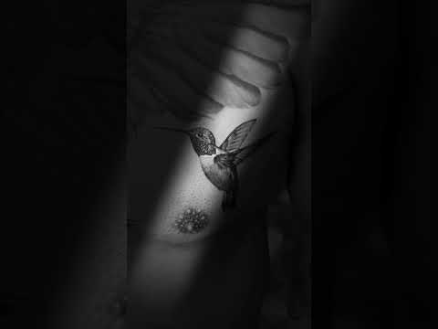 Micro hummingbird #tattoo