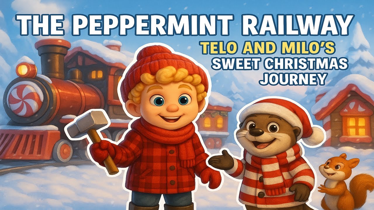 The Peppermint Railway – Telo and Milo’s Sweet Christmas Journey 🍭❄️