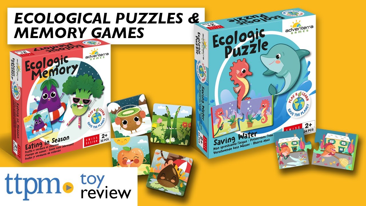 Ecological Puzzles and Ecological Memory Games from Adventerra Games