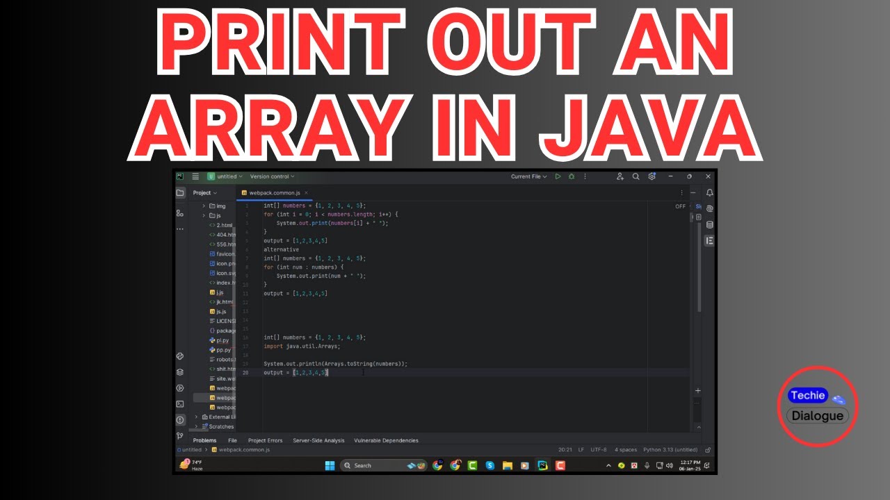 How to Print Out an Array in Java - Step-by-Step Guide [2025]