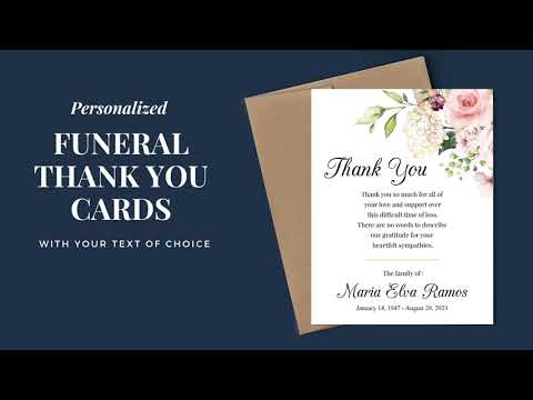 Funeral Thank You Cards | Modern Pink Paper