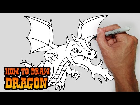 How to Draw a Fire Breathing Dragon Step by Step – I'm Youtuber ...