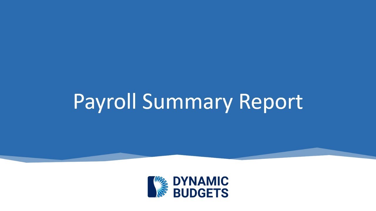 Payroll Summary Report