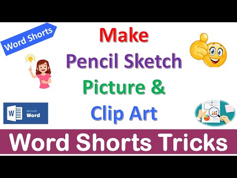 Create Pencil Sketch From Image and Clip Art in Word