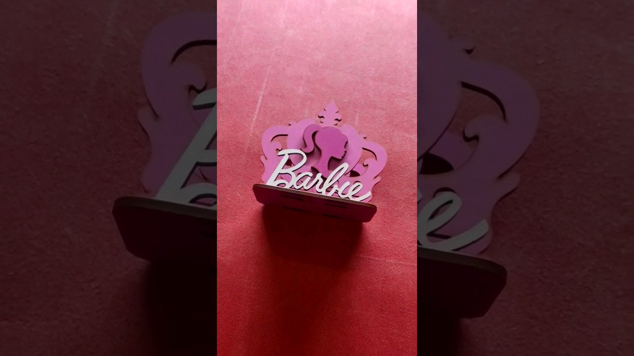 Una idea más en corte láser para la película de Barbie. #barbie #barbiegirl #mexico