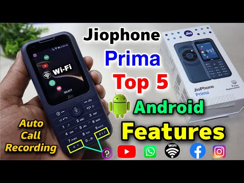 Jiophone Prima Top 5 Android Features || Jiophone Prima Keypad 4G Phone Features 🔥🔥