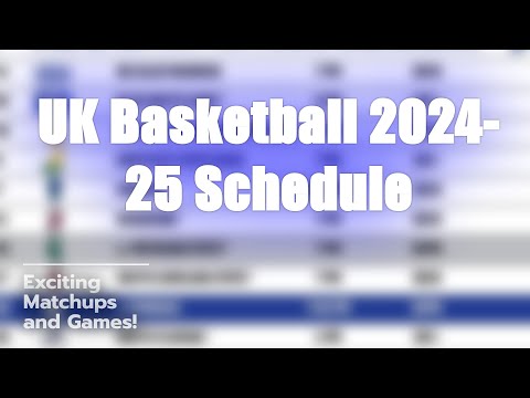 🏀 UK Basketball 2024-25: Must-Watch Games!