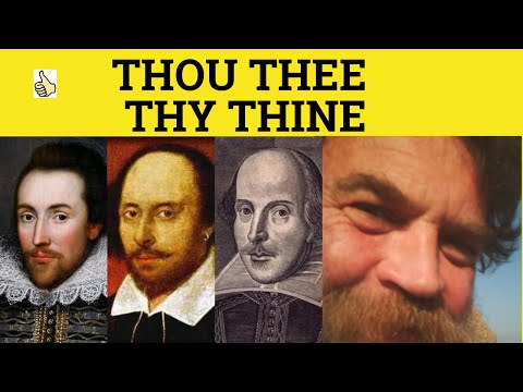 ๐ต Thou Thee Thy Thine - Meaning Examples - Old English Pronouns - ESL British English Pronunciation
