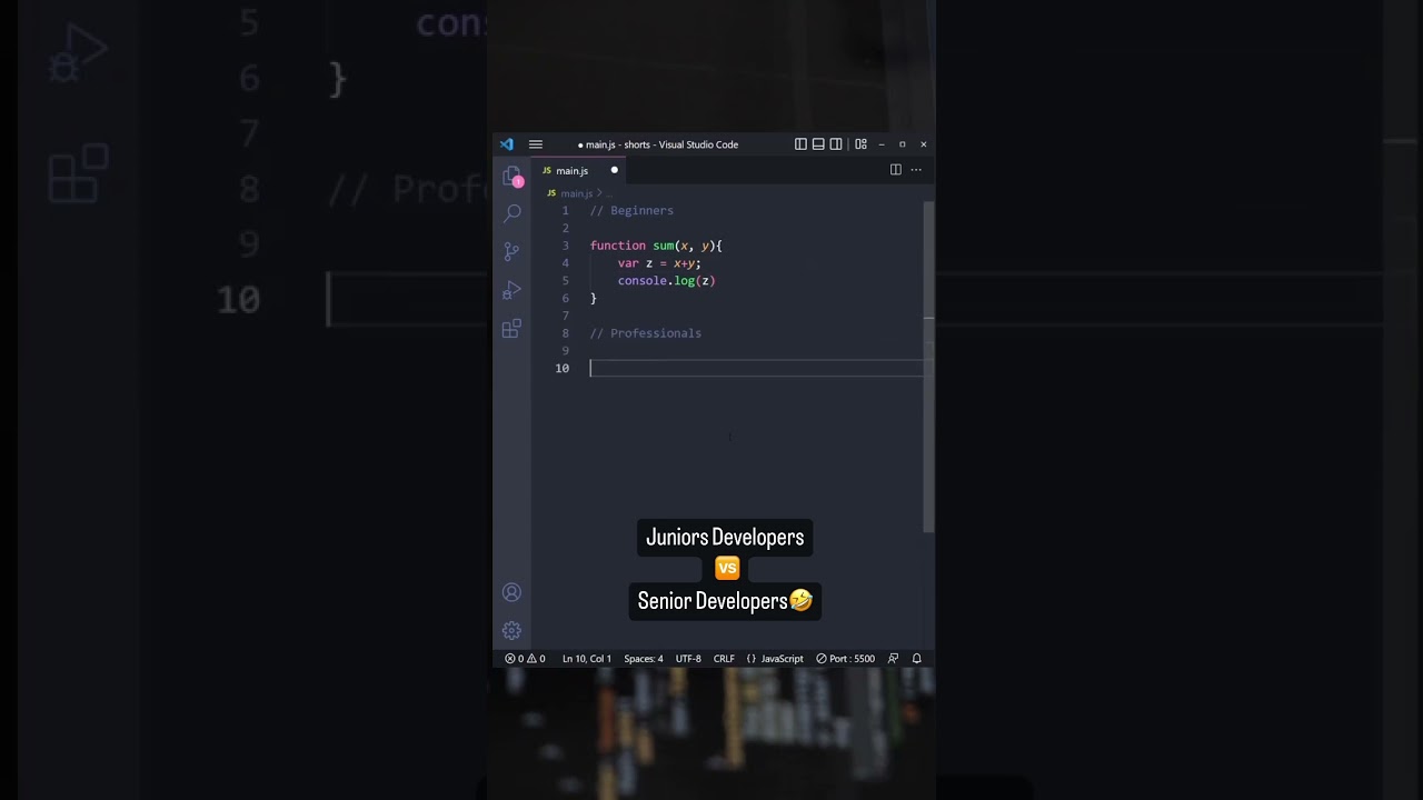 Junior developer vs Senior developer | Frontend Development