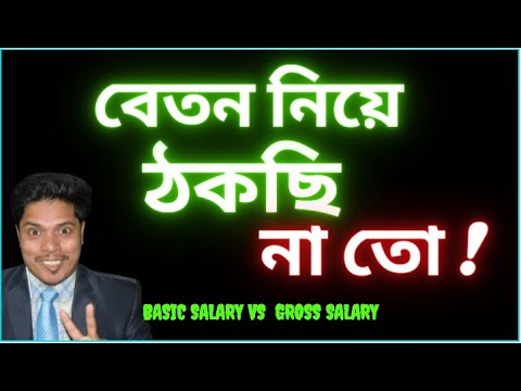 Difference between gross salary and basic salary in Bangla | মূল বেতন এবং মোট বেতন কি Salary?